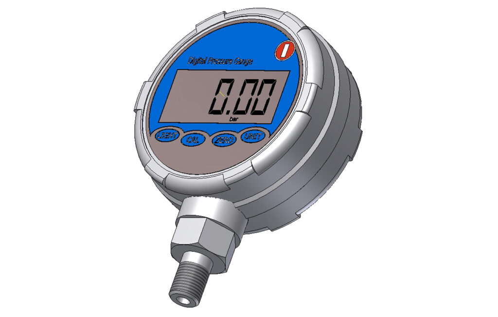TMH MD10 – Mineral oil/nitrogen digital pressure gauge - TECHMAN-HEAD