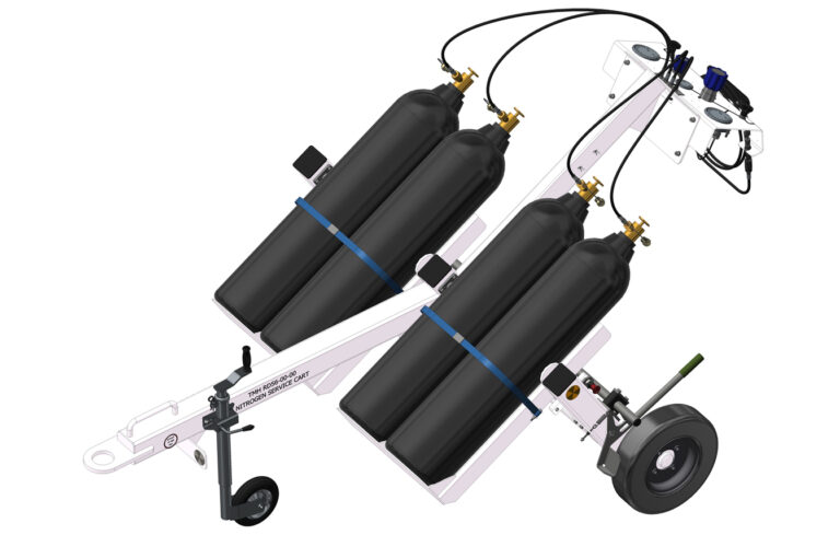 TMH RD56 - Four bottles nitrogen trolley - TECHMAN-HEAD