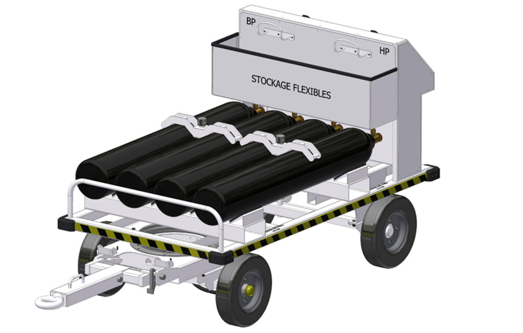 TMH RD73 - Four bottles nitrogen trolley - TECHMAN-HEAD