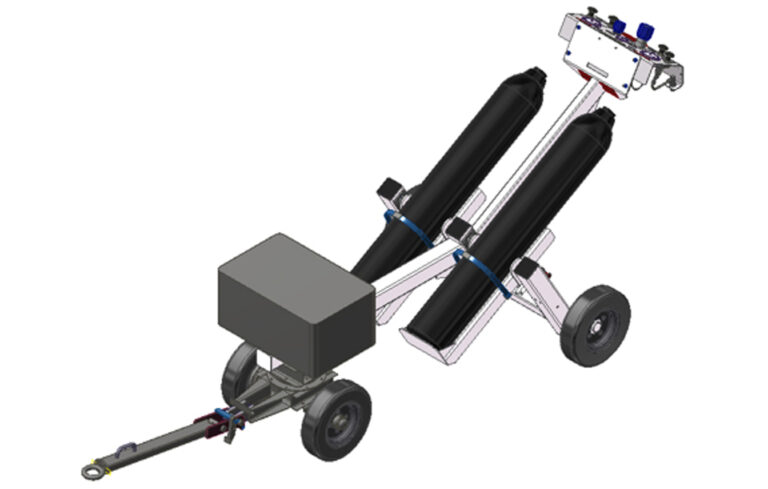 TMH RD74 - Two bottles nitrogen trolley - TECHMAN-HEAD