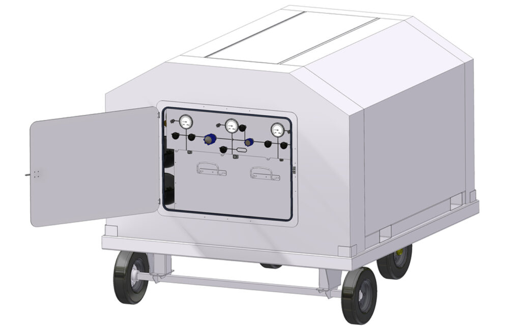 TMH RD80 - Sixteen bottles nitrogen trolley - TECHMAN-HEAD