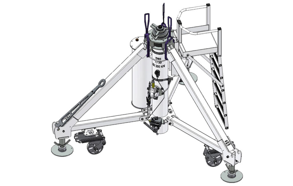 TMH TJ50 - Hydraulic tripod jack - TECHMAN-HEAD